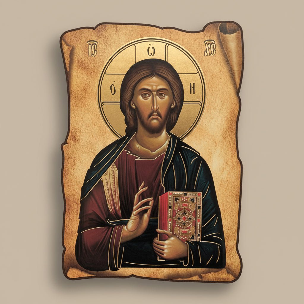 Icon Gospod Isus Hristos (16 x 11.5 cm) – svetazvezda